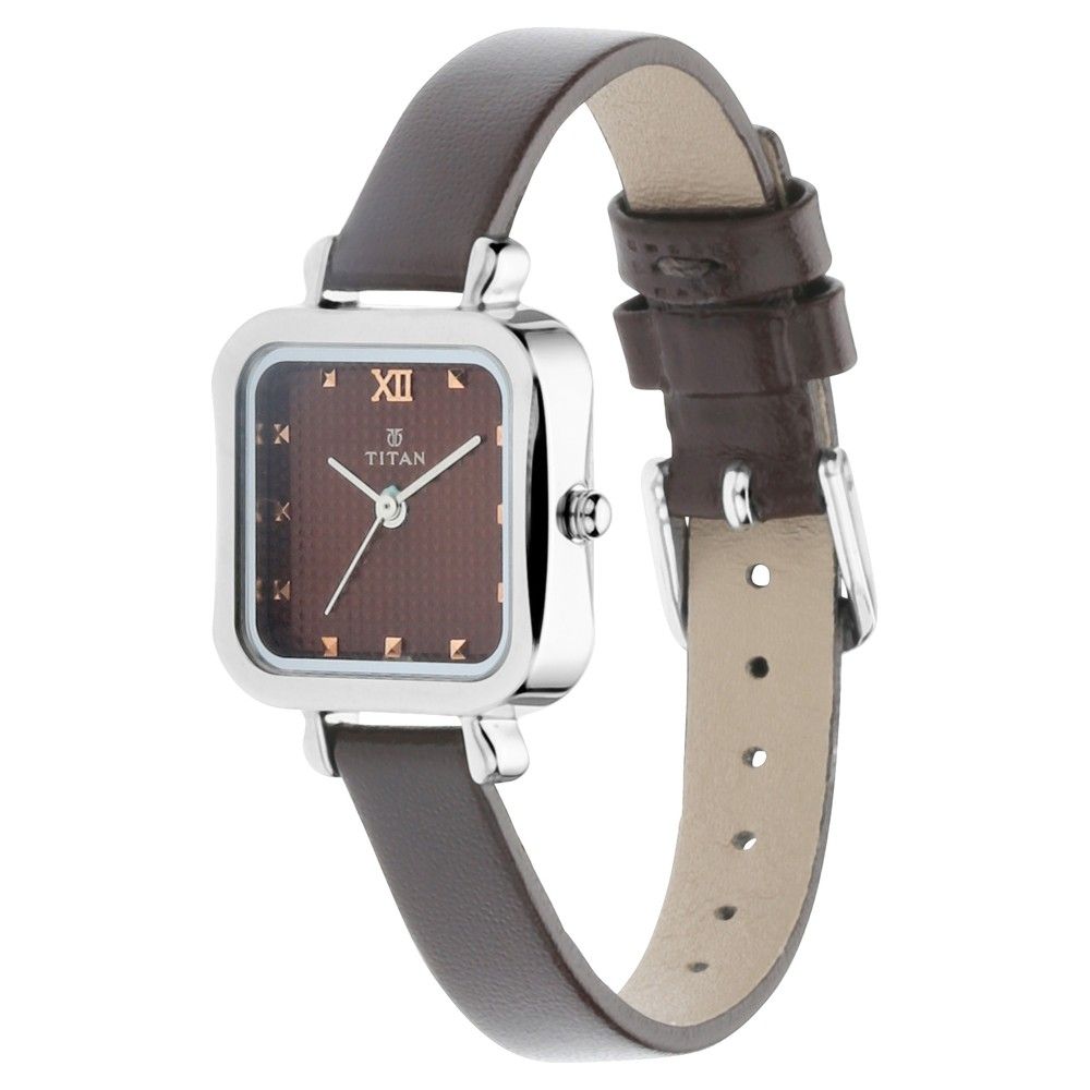 Buy Titan NM2626SL01 Brown Dial Analog Watch For Women Online