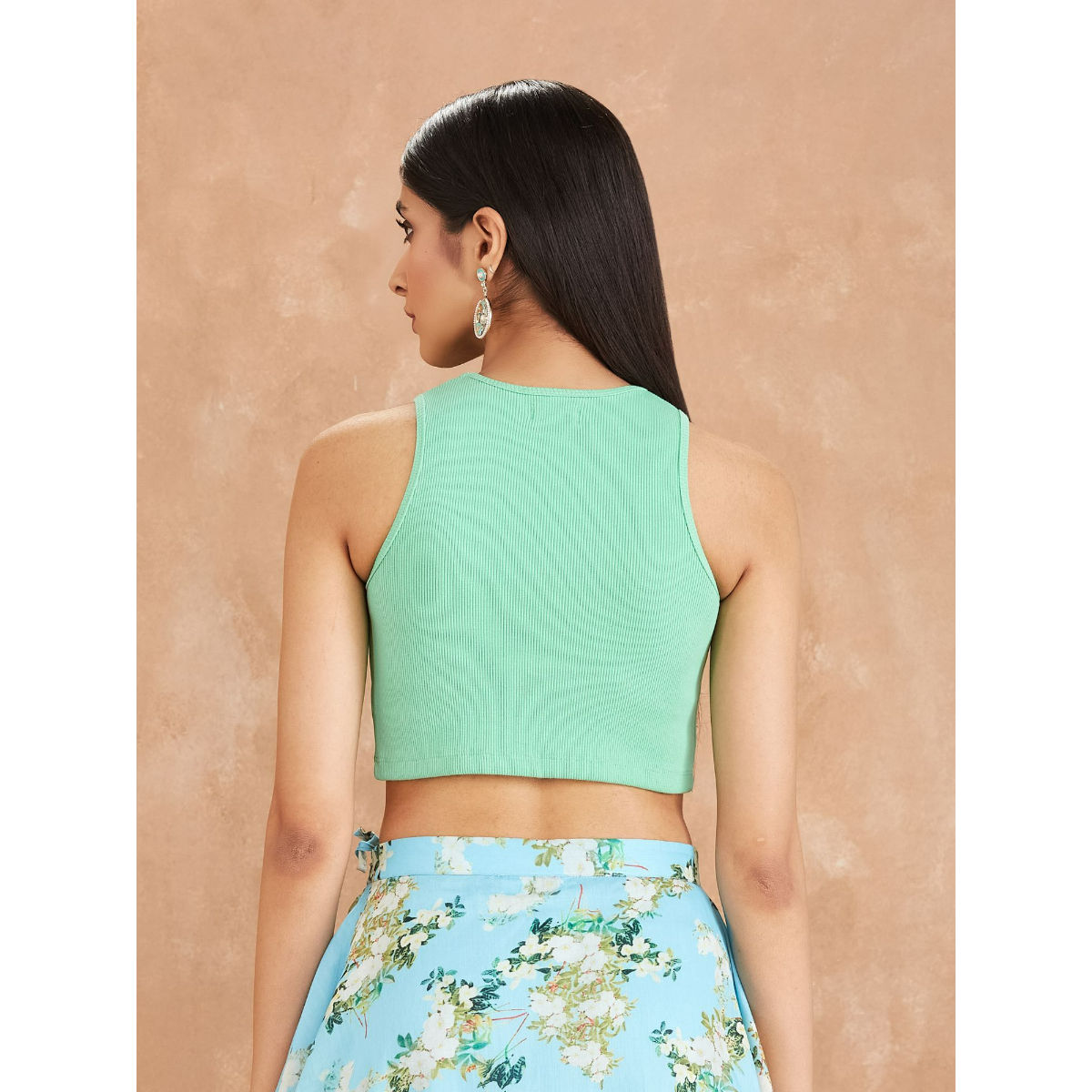 Buy Gajra Gang Pataka Kudi Mint Green Slogan Badge Tank Top GGTOP07 Online