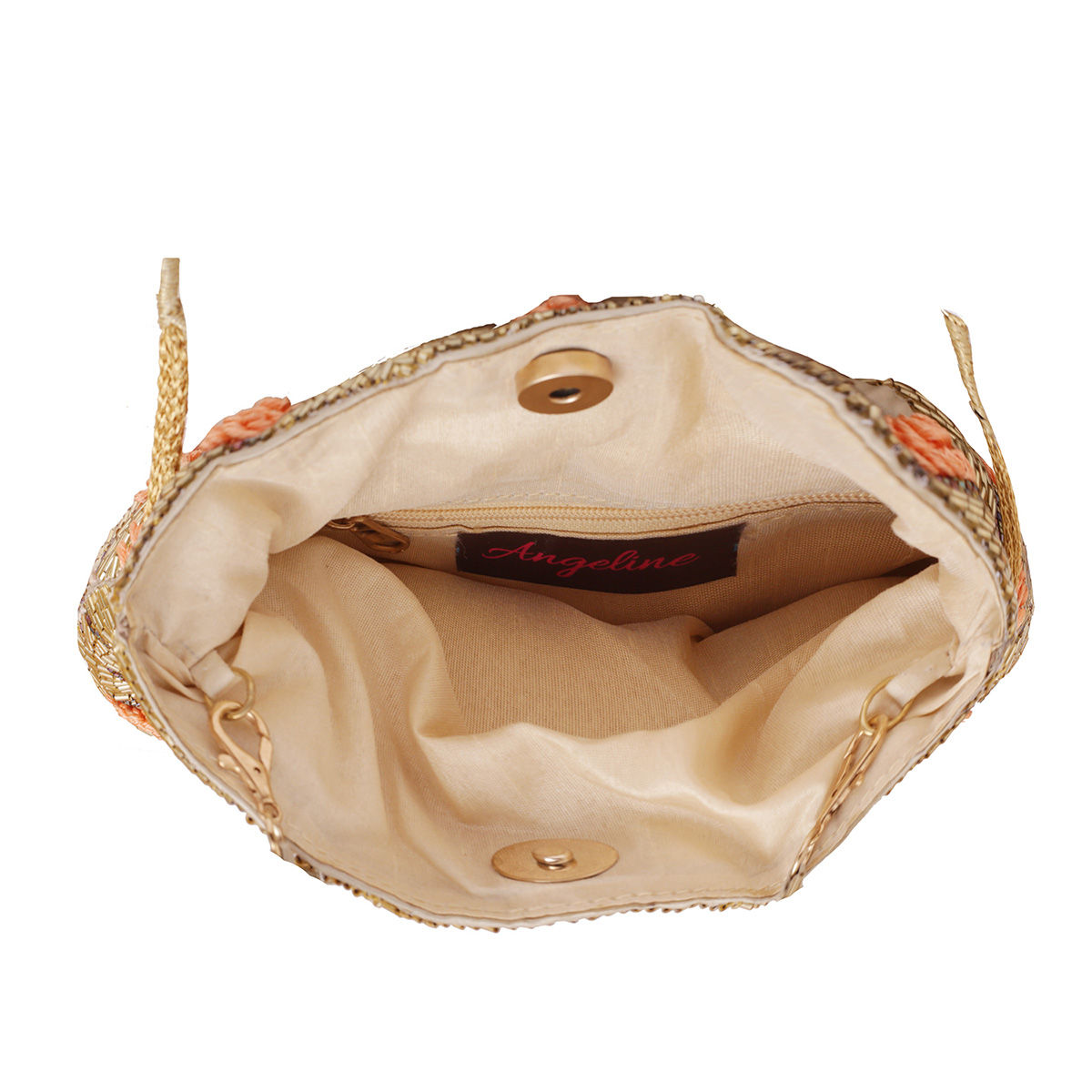 Buy Angeline Golden Love Potli Bag Online