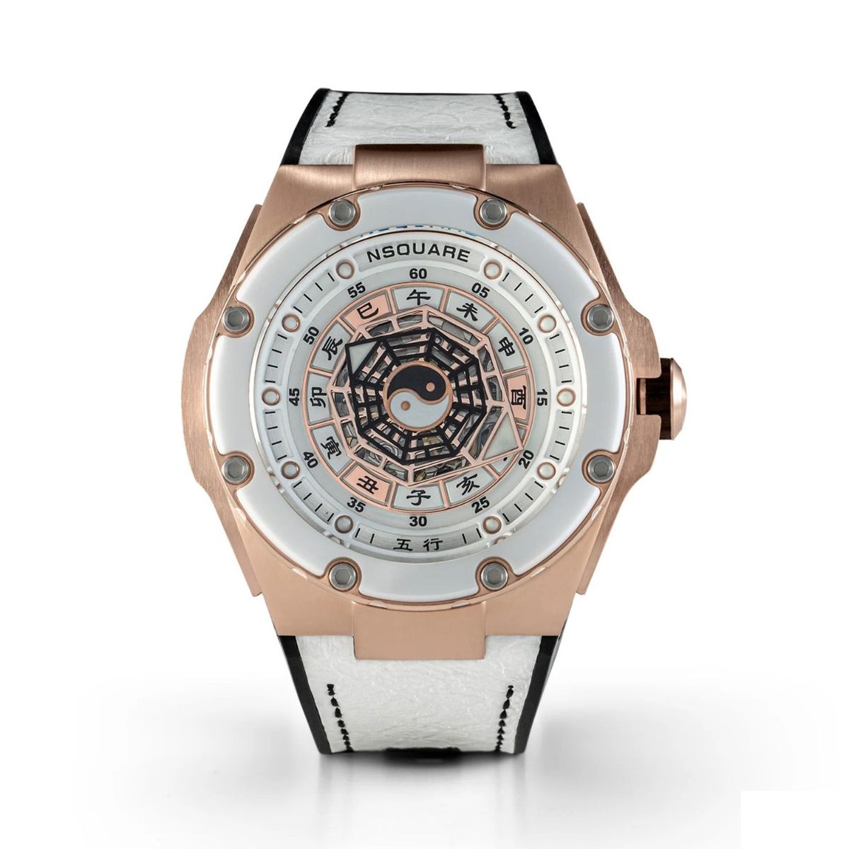 Buy NSQUARE Five Elements Round Luminous Dial Mens Watch G0473-N59.1 (M ...