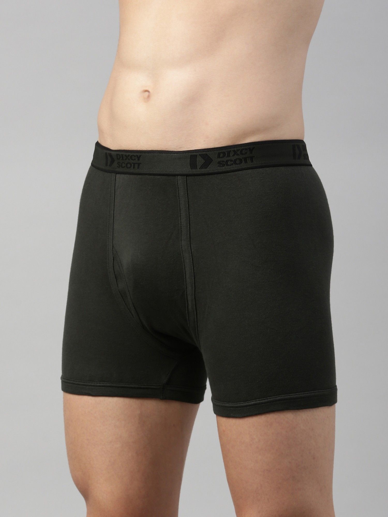 Buy Dixcy Scott Titan Long Trunks For Men Cotton Underwear Olive Online