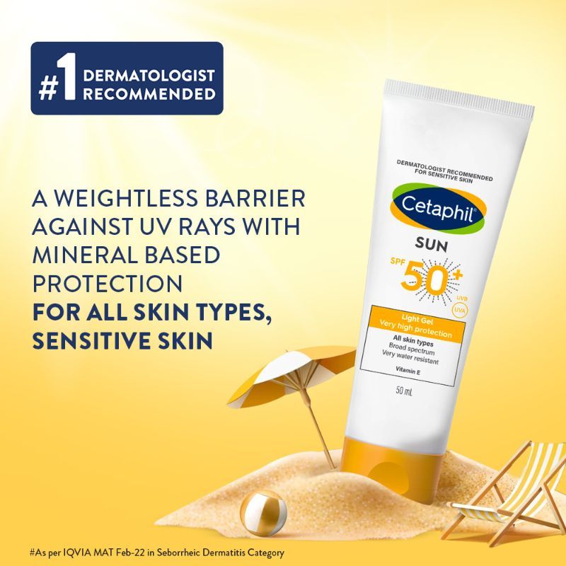 Cetaphil SUN SPF 50+ Light Gel Very High Protection: Buy Cetaphil SUN ...
