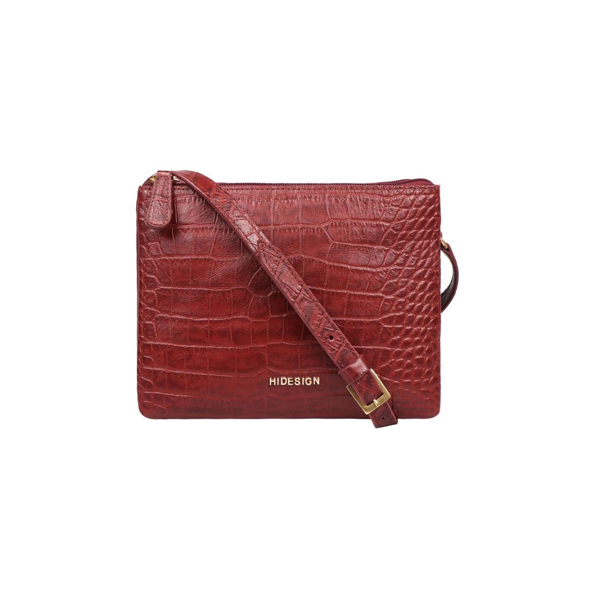 Buy Hidesign Bille 01 Maroon Women Sling Bag Online