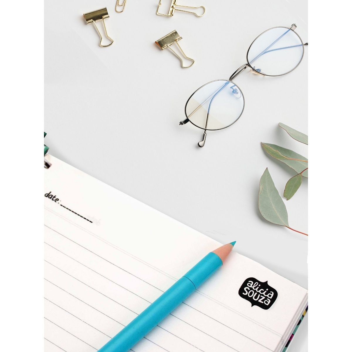 Alicia Souza Flower On The Head Notebook - White Spiral: Buy Alicia ...