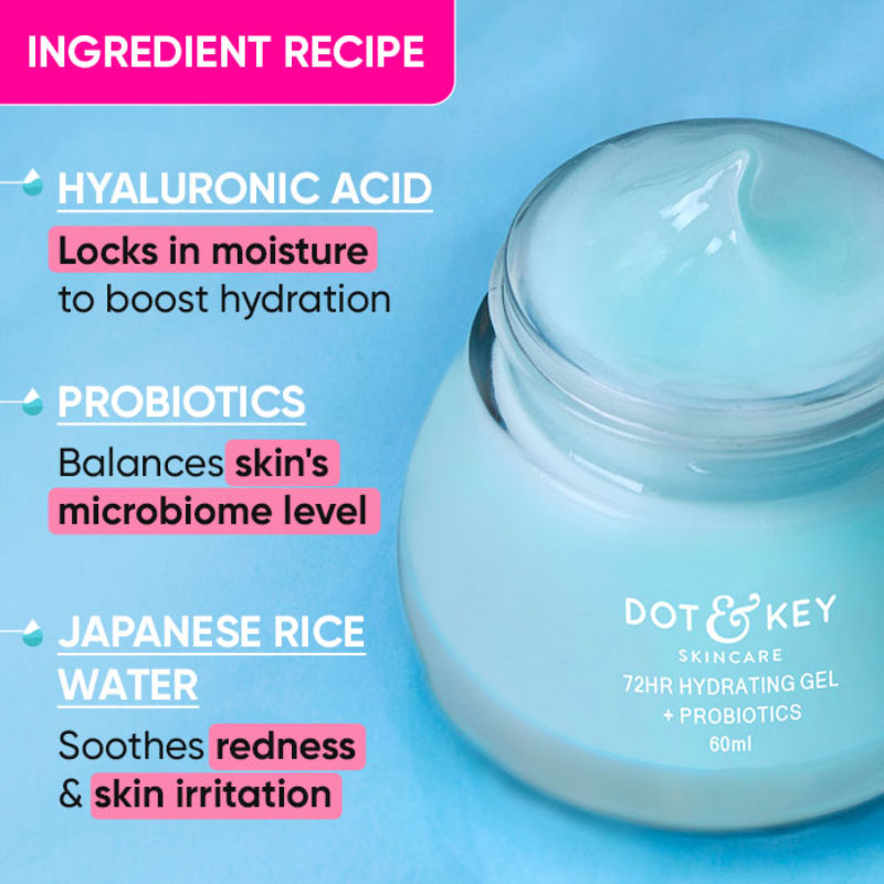 Buy Dot & Key 72Hr Hydrating Lightweight Gel Face Moisturizer With ...
