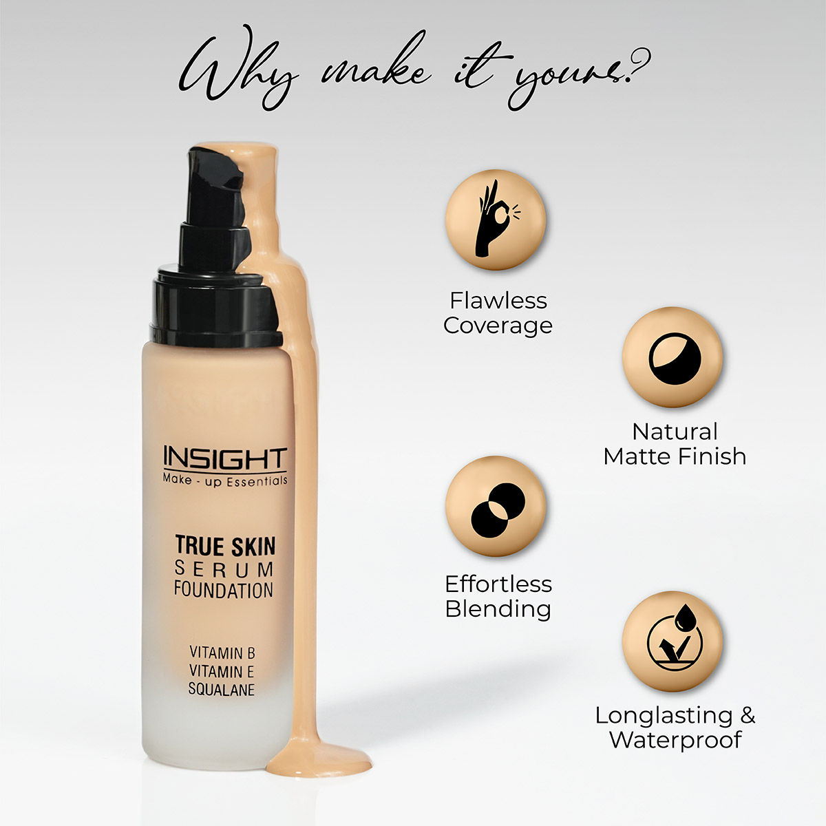 Buy Insight Cosmetics True Skin Serum Foundation Online