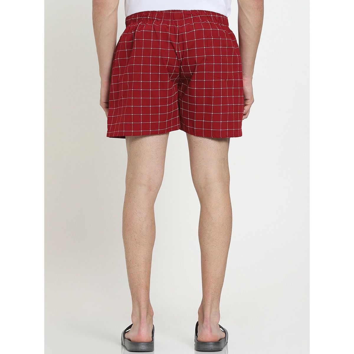 Bewakoof Checkered Boxer - Red: Buy Bewakoof Checkered Boxer - Red ...