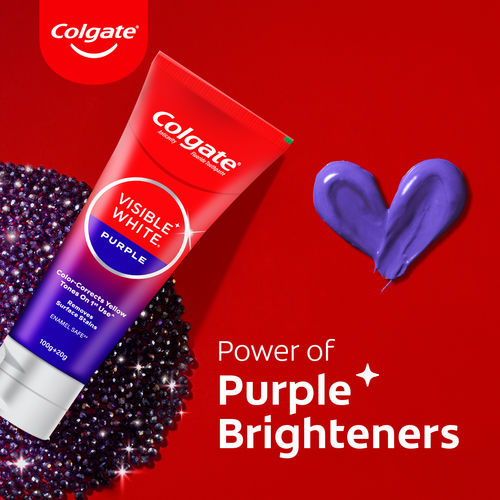 purple toothpaste colgate