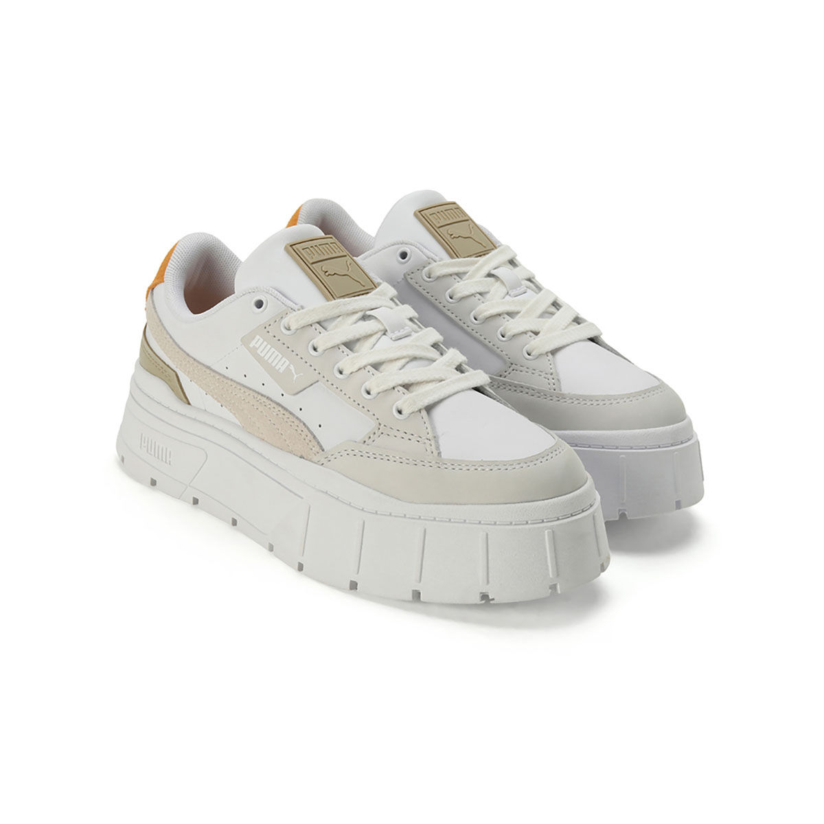 Buy Puma Mayze Stack Luxe Womens Beige Sneakers Online