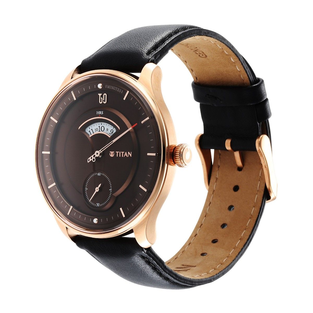 Buy Titan Quartet 1890WL01 Brown Dial Analog Watch for Men Online