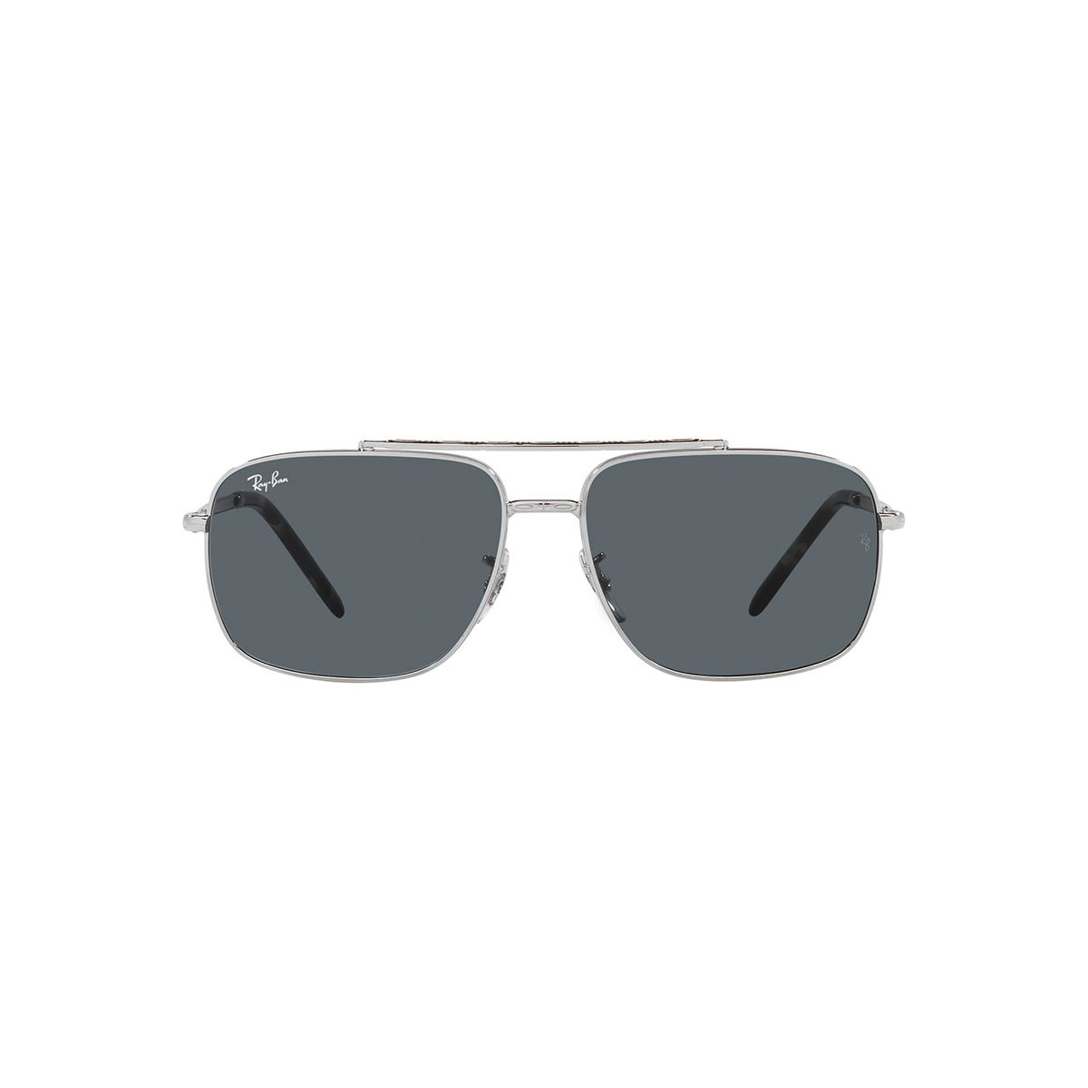Buy Ray-Ban Silver Sunglasses 0RB3796 Pillow Silver Frame Blue Lens (59 ...