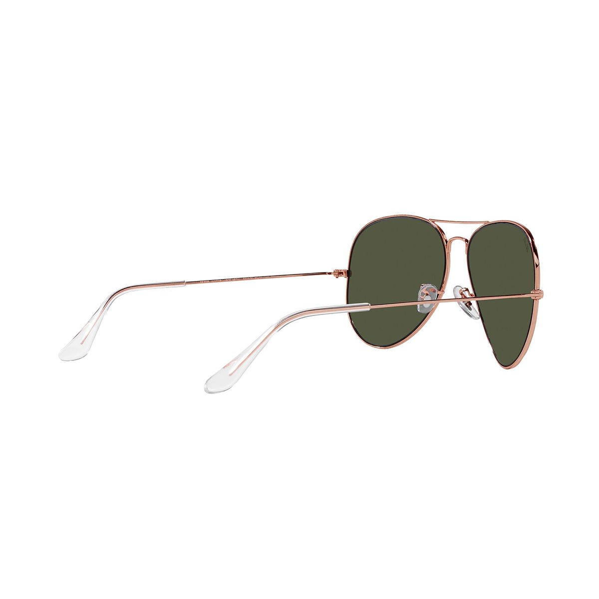 Buy Ray-Ban Rose Gold Sunglasses 0RB3025 Pilot Rose Gold Frame Green ...