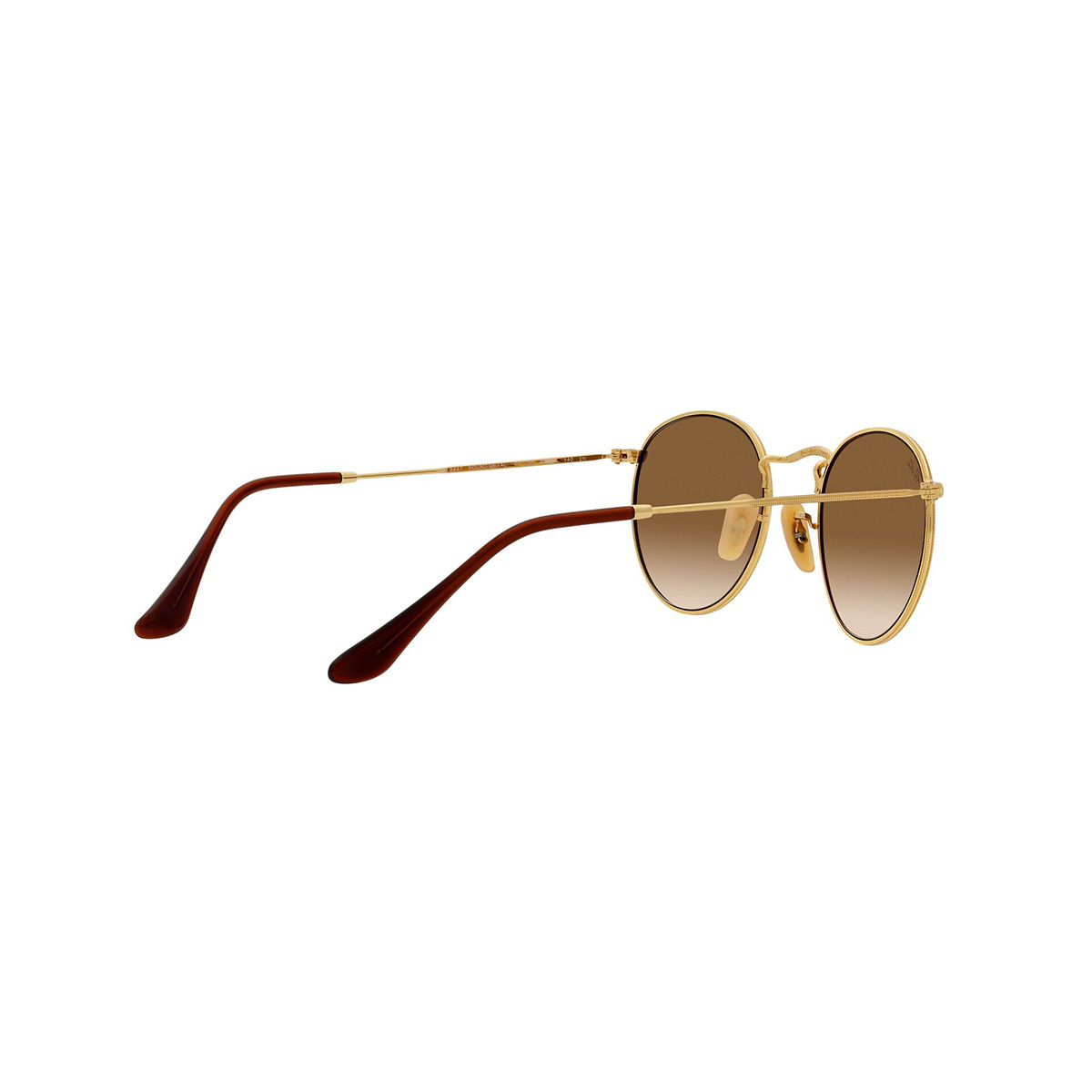 Buy Ray-Ban Gold Sunglasses 0RB3447 Round Gold Frame Brown Lens (50) Online