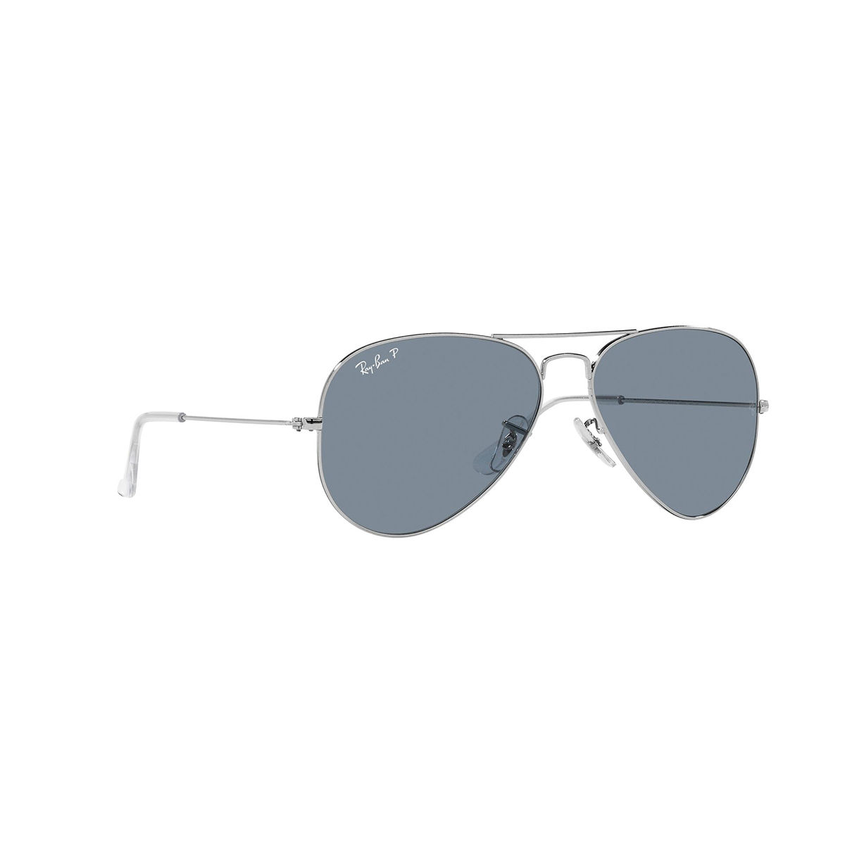 Buy Ray-Ban Silver Sunglasses 0RB3025 Pilot Silver Frame Blue Lens (58 ...