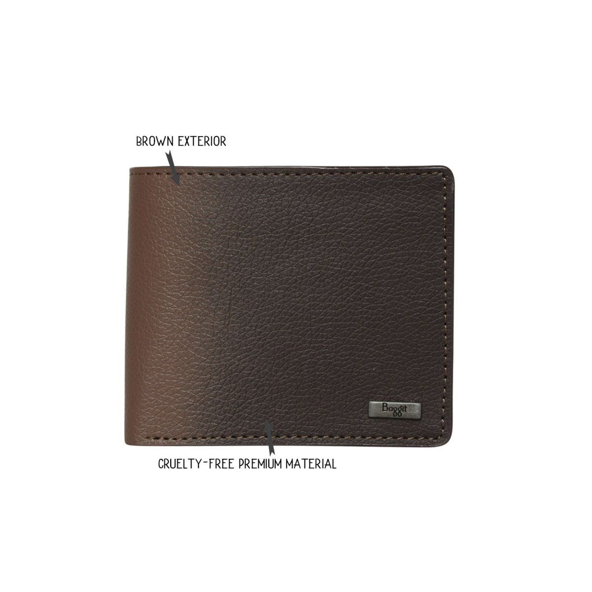 Buy Baggit Miller Brown Small Wallet Online
