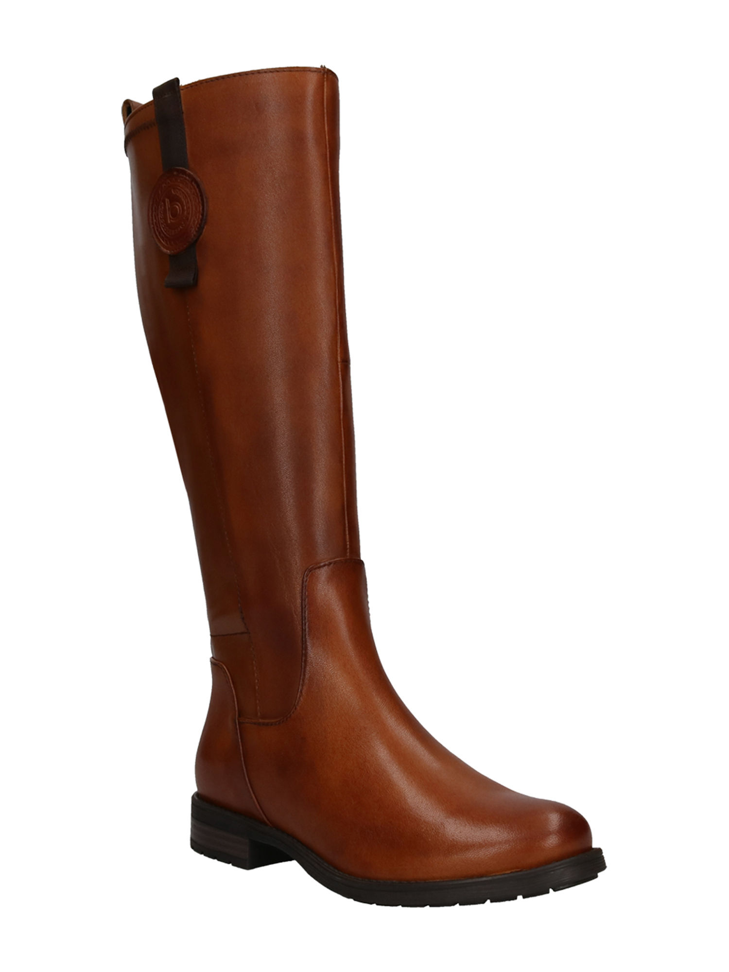 Buy Bugatti Women Solid Cognac Knee Boots Online