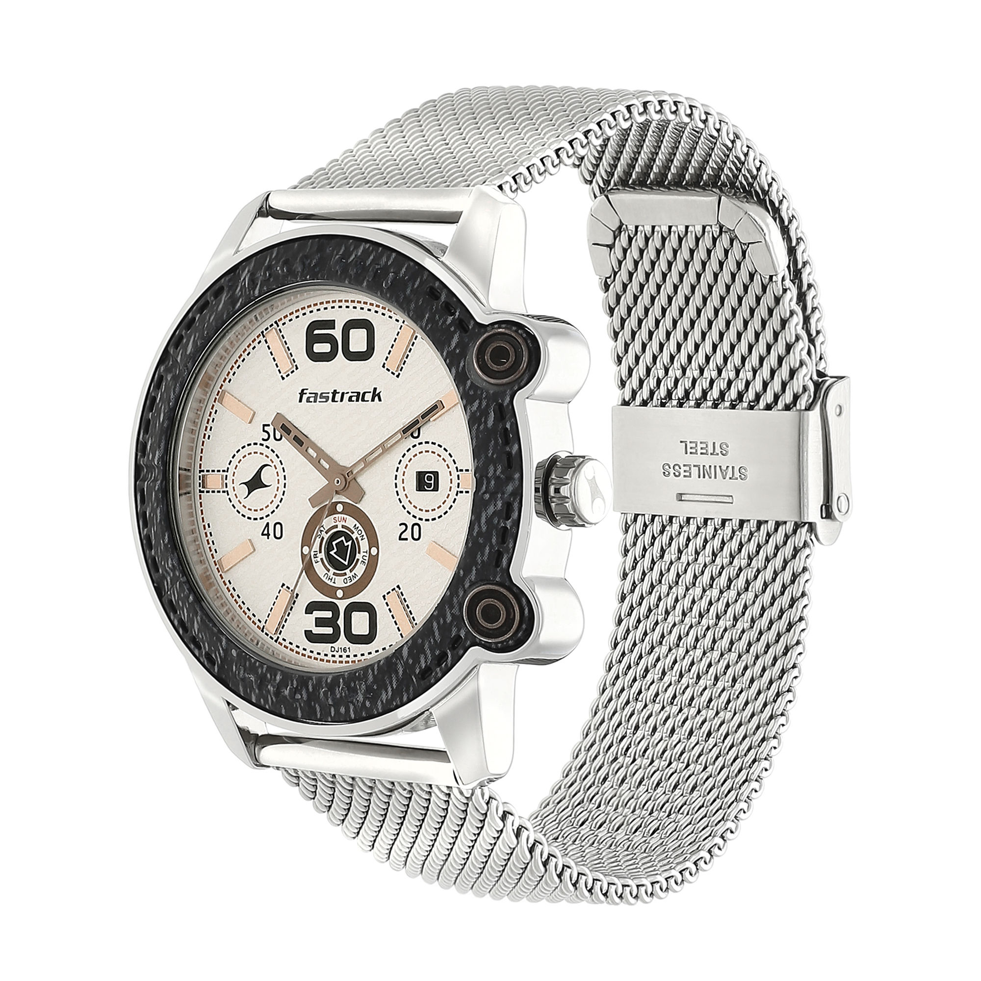 Buy Fastrack NM3188KM02 Beige Dial Analog Watch For Men Online