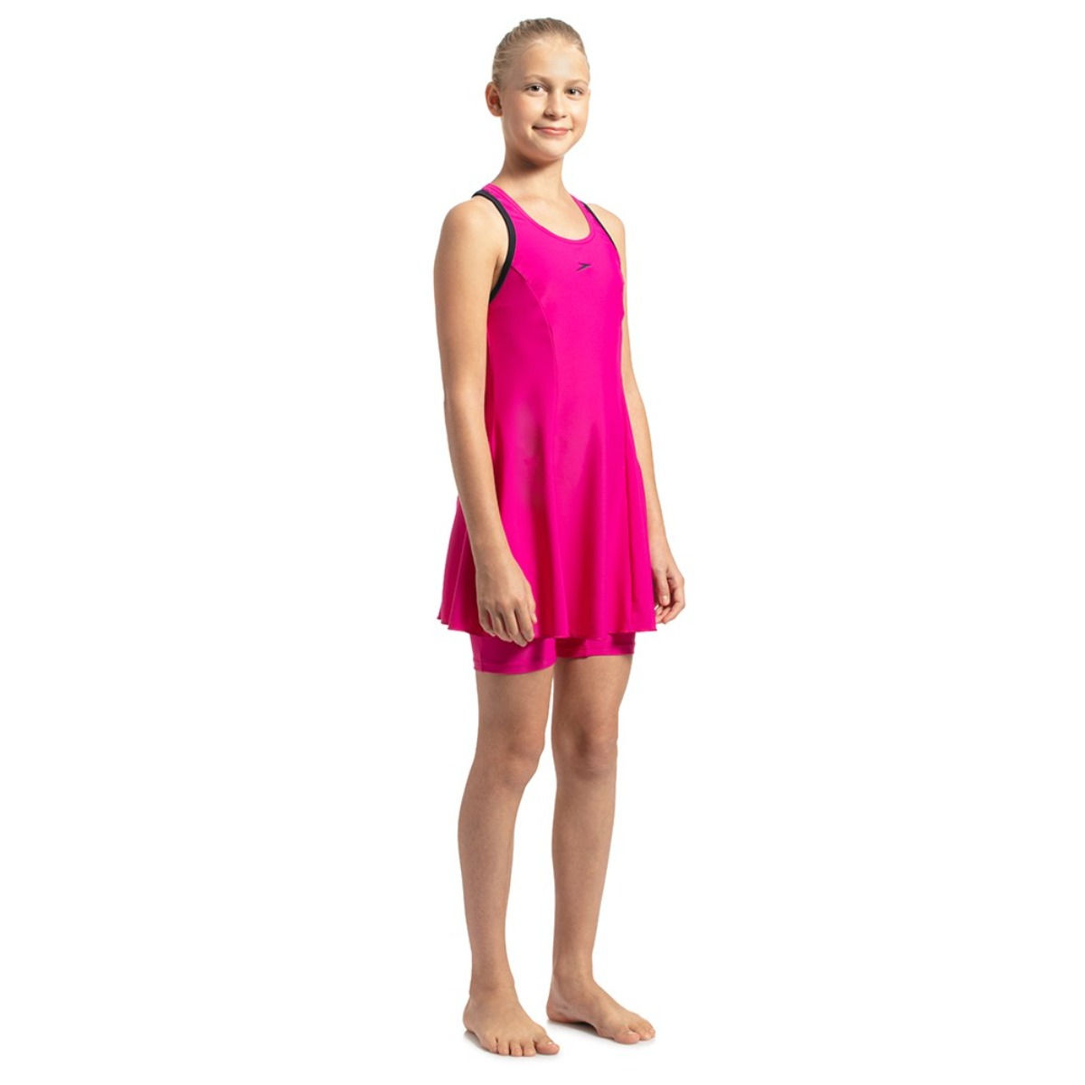 Buy Speedo Racerback Swimdress With Boyleg - Pink Online