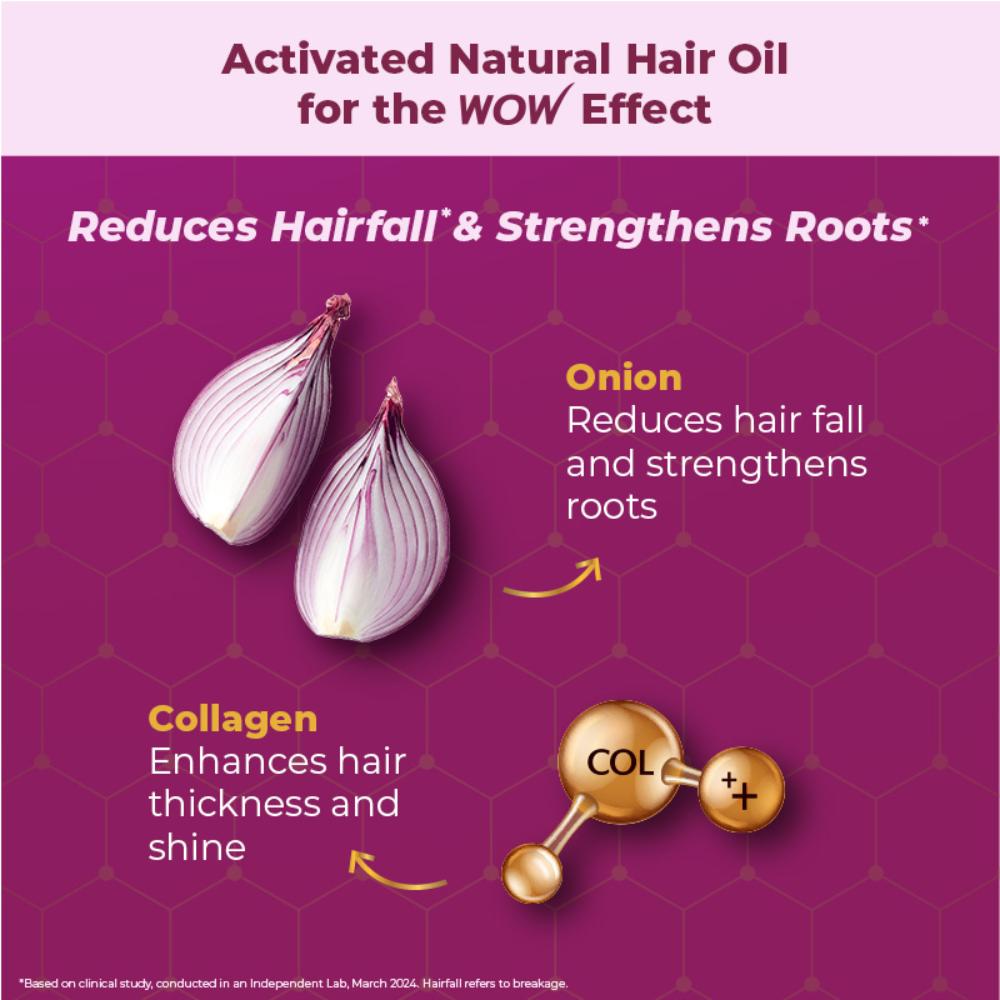 Buy WOW Skin Science Onion & Collagen Hair Oil - Reduces Hairfall ...