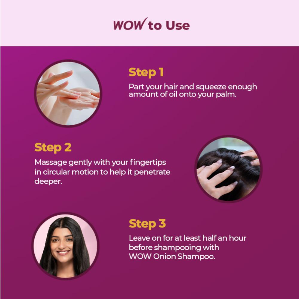 Buy WOW Skin Science Onion & Collagen Hair Oil - Reduces Hairfall ...