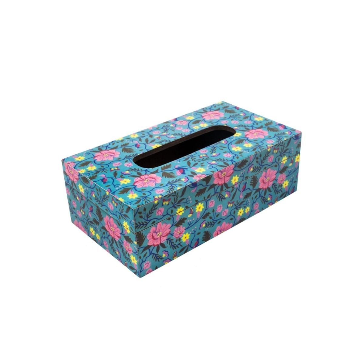Buy Chumbak Tranquil Waters Tissue Box- Teal Online