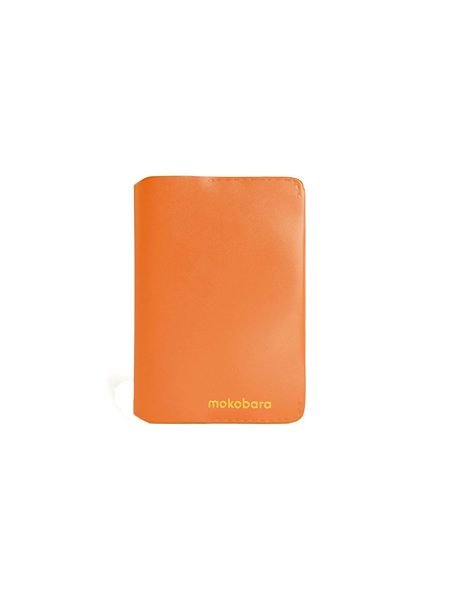 Buy MOKOBARA Orange Solid Card Case Online