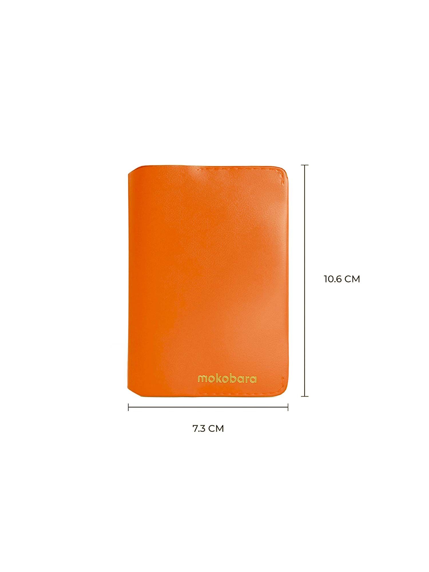 Buy MOKOBARA Orange Solid Card Case Online
