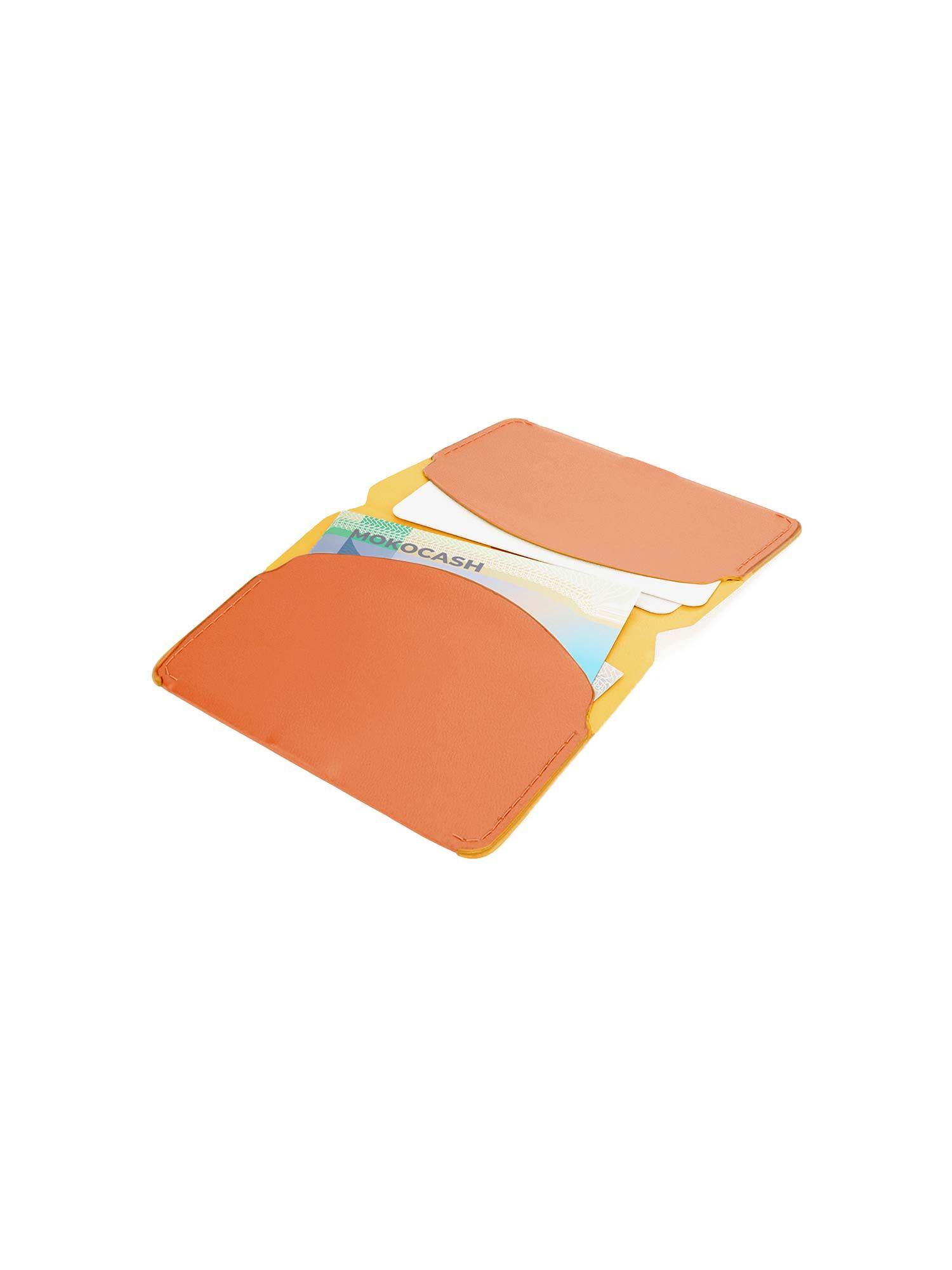 Buy MOKOBARA Orange Solid Card Case Online