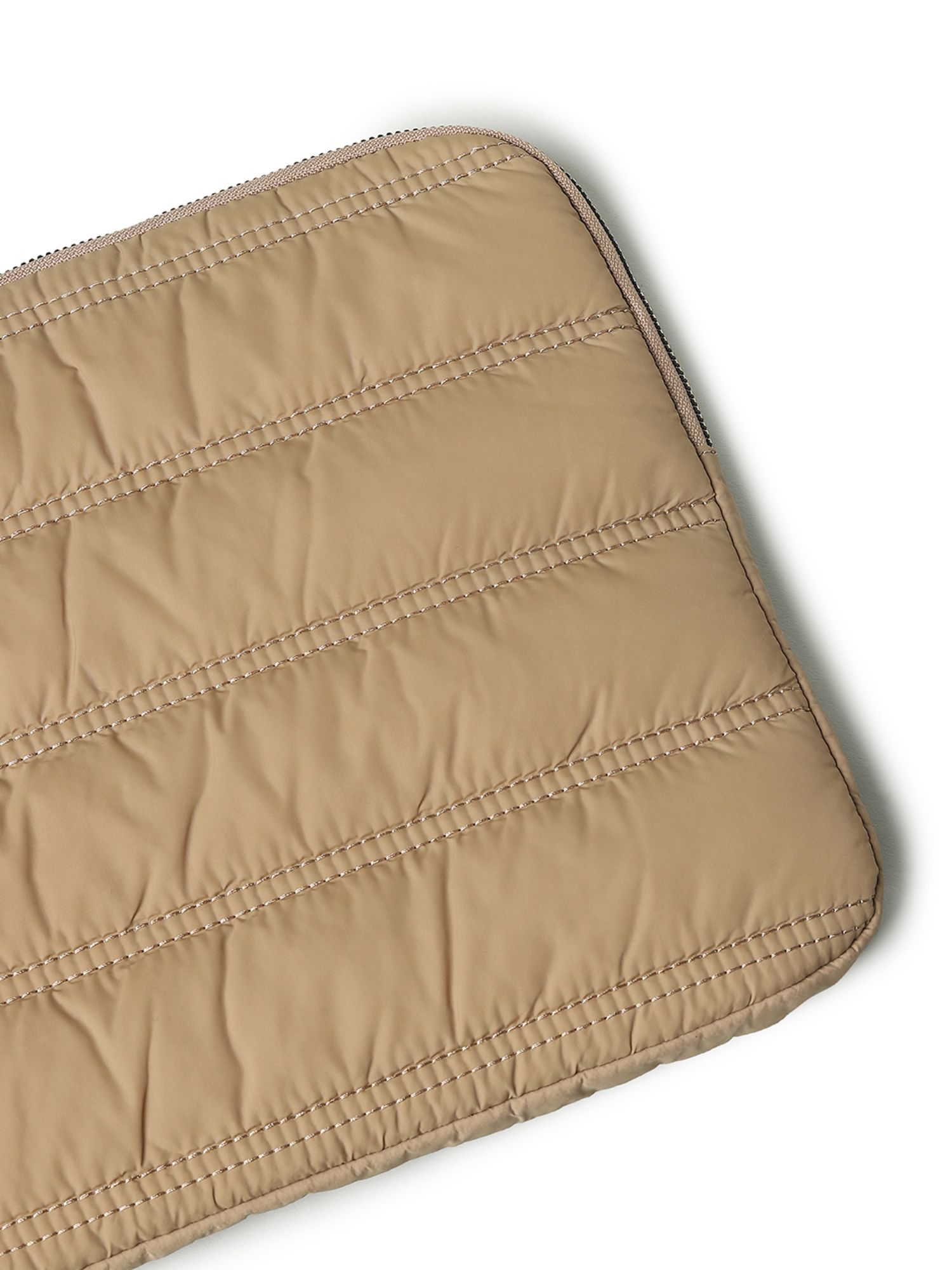 Buy ONLY Women Quilted Brown Laptop Case Online