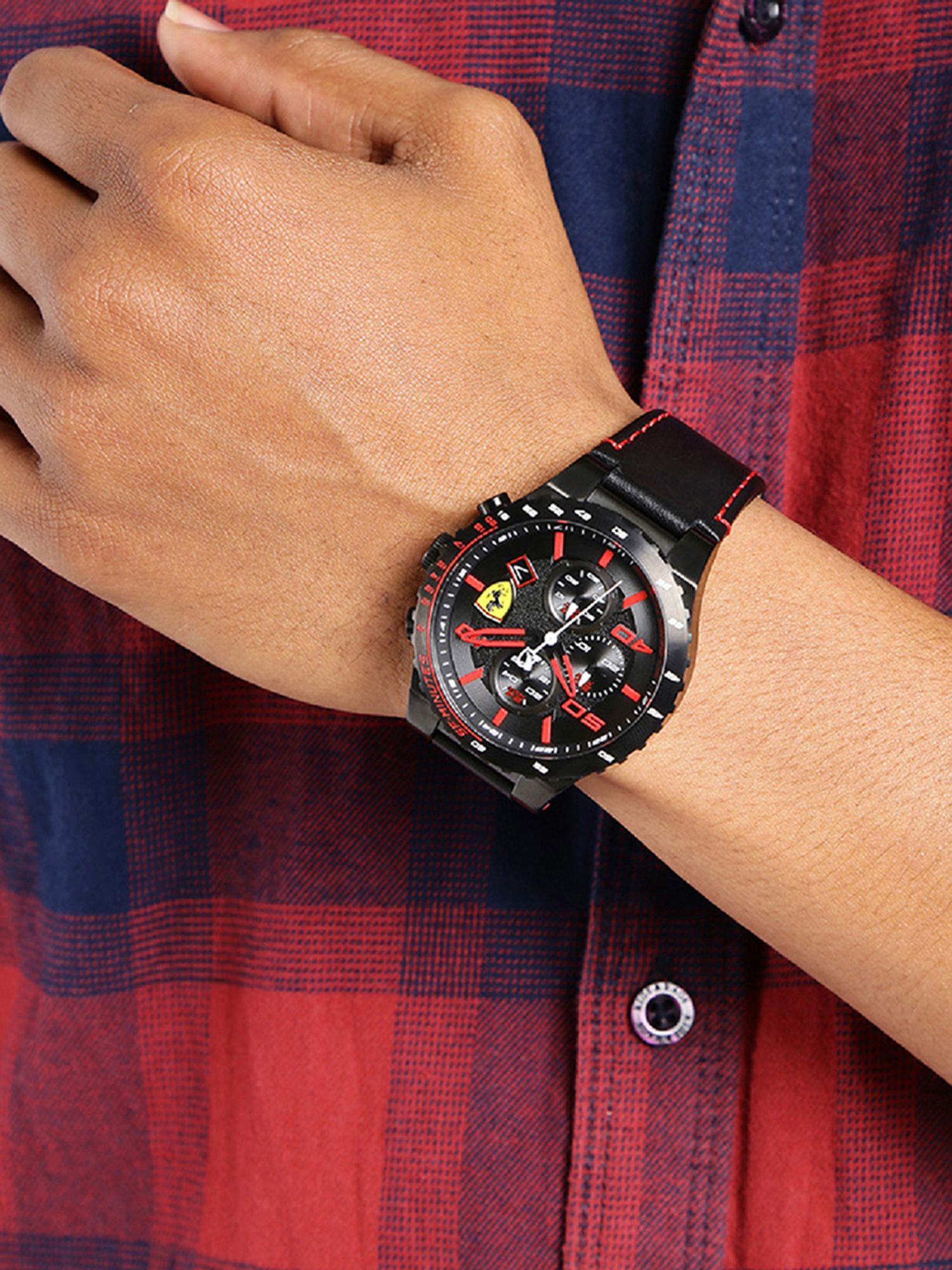 Buy Scuderia Ferrari Speciale Evo 0830363 Black Dial Analog Watch For ...
