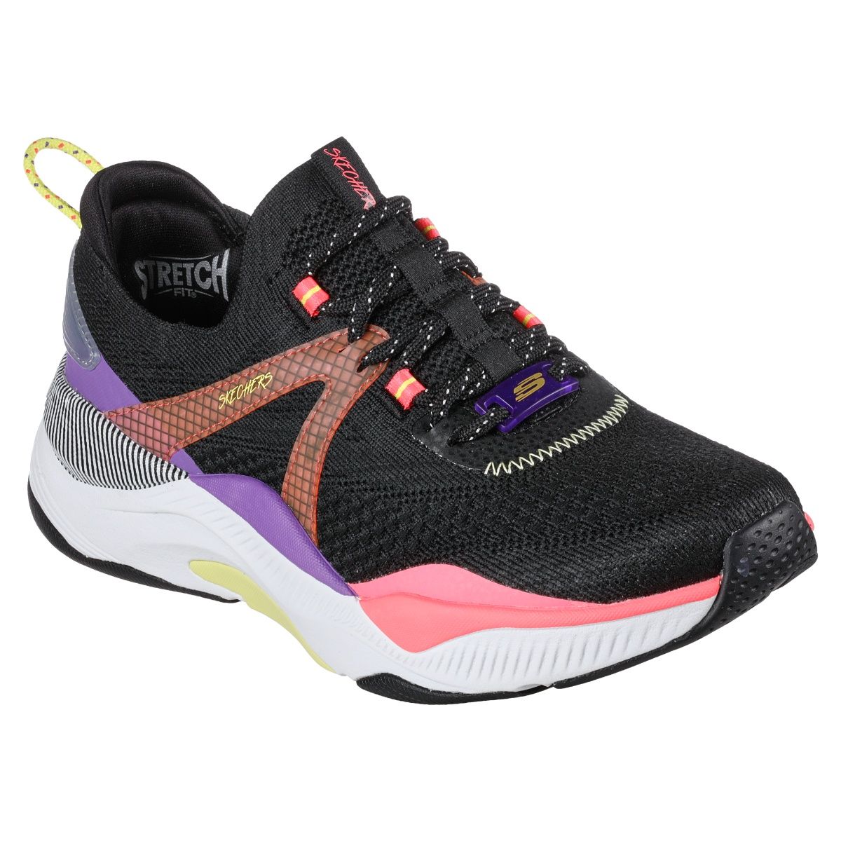 Buy SKECHERS MIRA RETRO ROW Black Sneakers Online