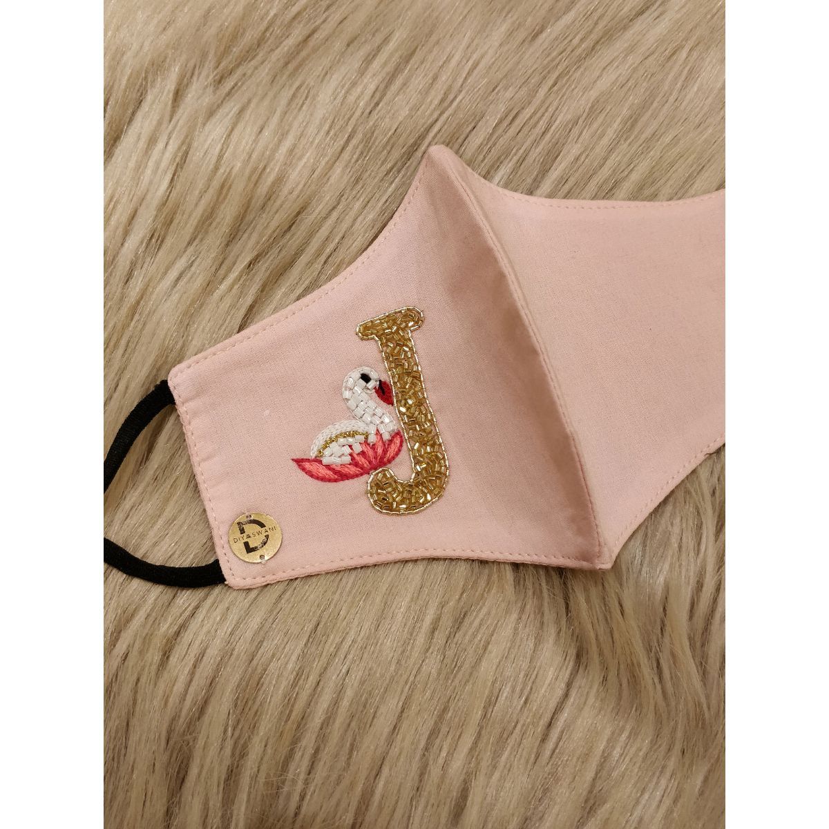 Diya Aswani Pink Letter J With Swan Mask: Buy Diya Aswani Pink Letter J ...