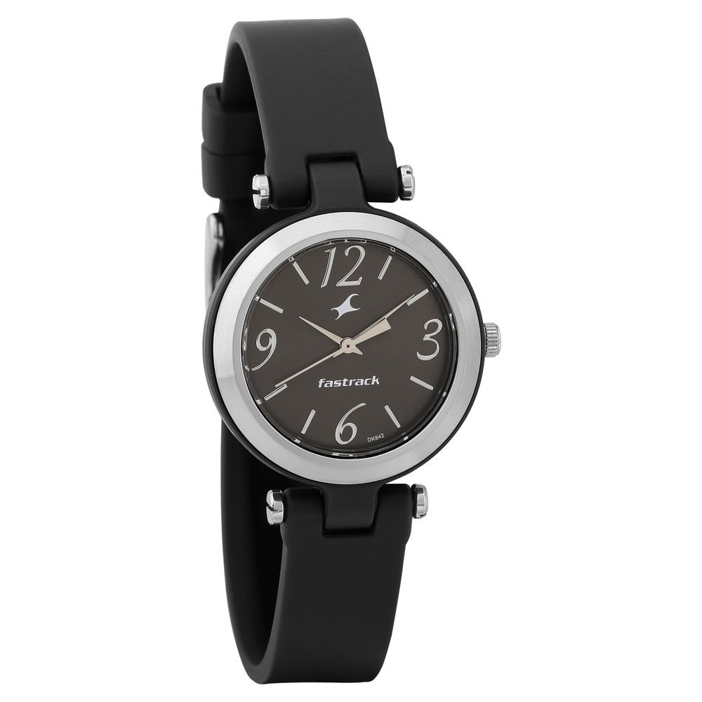 Buy Fastrack 68015PP01 Black Dial Analog Watch For Ladies Online