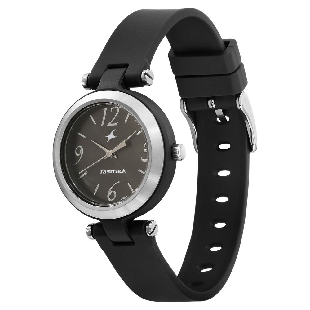 Buy Fastrack 68015PP01 Black Dial Analog Watch For Ladies Online