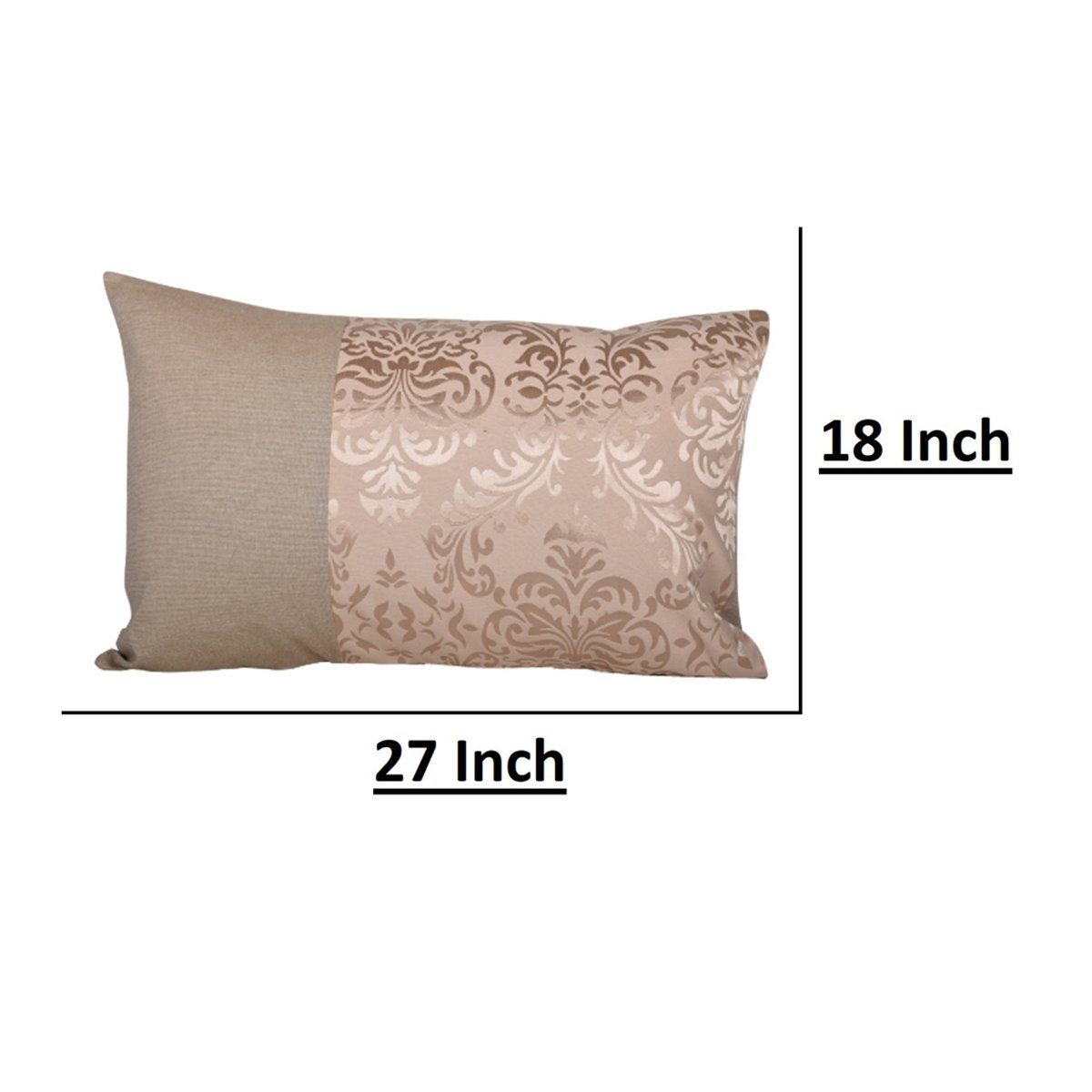 Sivya by Home Cotton Pillow Cover 18x27 Inch, Gold Pack of 2: Buy Sivya ...