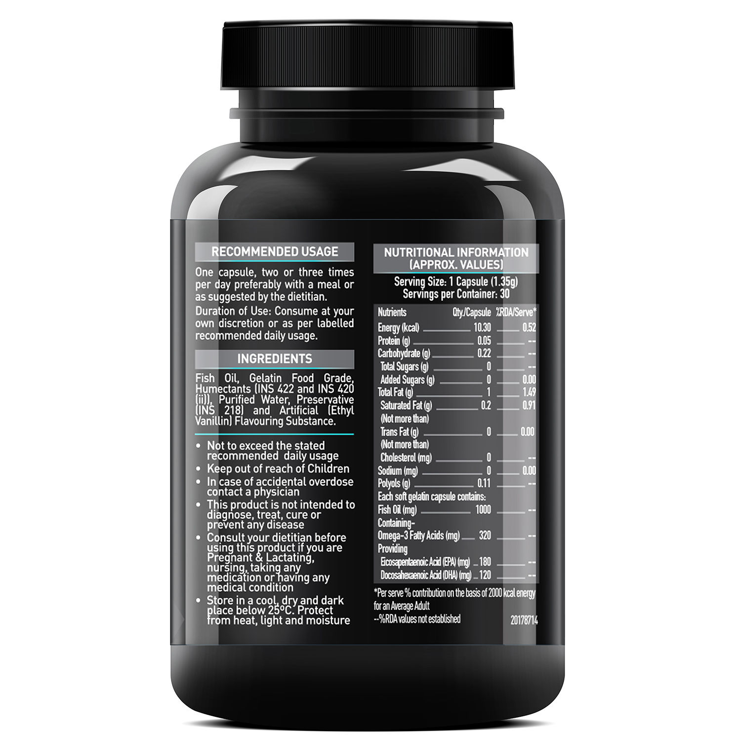 MuscleBlaze Creatine Monohydrate (Unflavoured) With Omega 3 Fish Oil ...