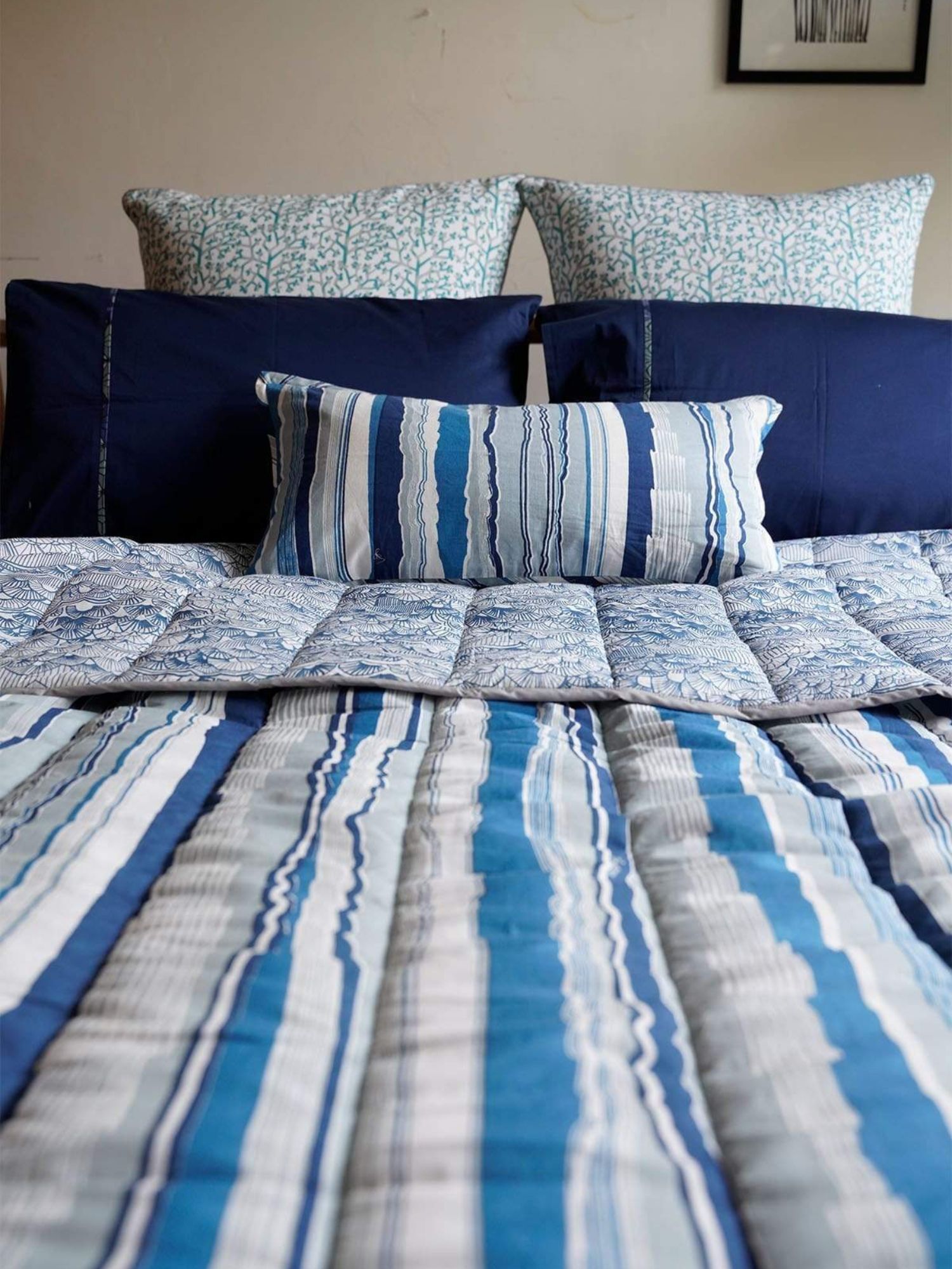 Freedom Tree Jiva Quilt Double Blue: Buy Freedom Tree Jiva Quilt Double ...