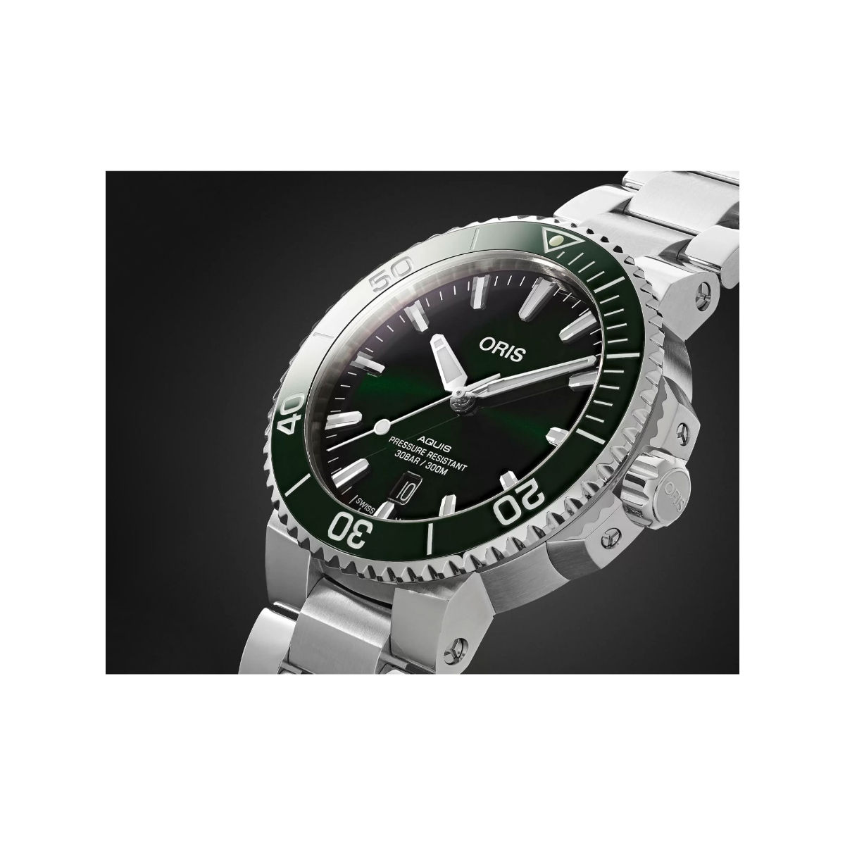 Buy Oris Diving Date Analog Green Dial Color Men Watch- 01 733 7766 ...