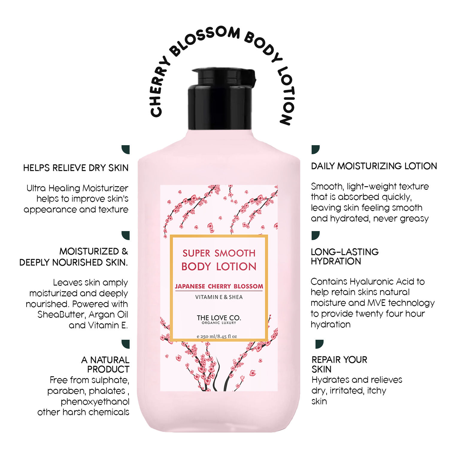 Buy The Love Co. Moisturizer Body Lotion, Japanese Cherry Blossom Deep ...