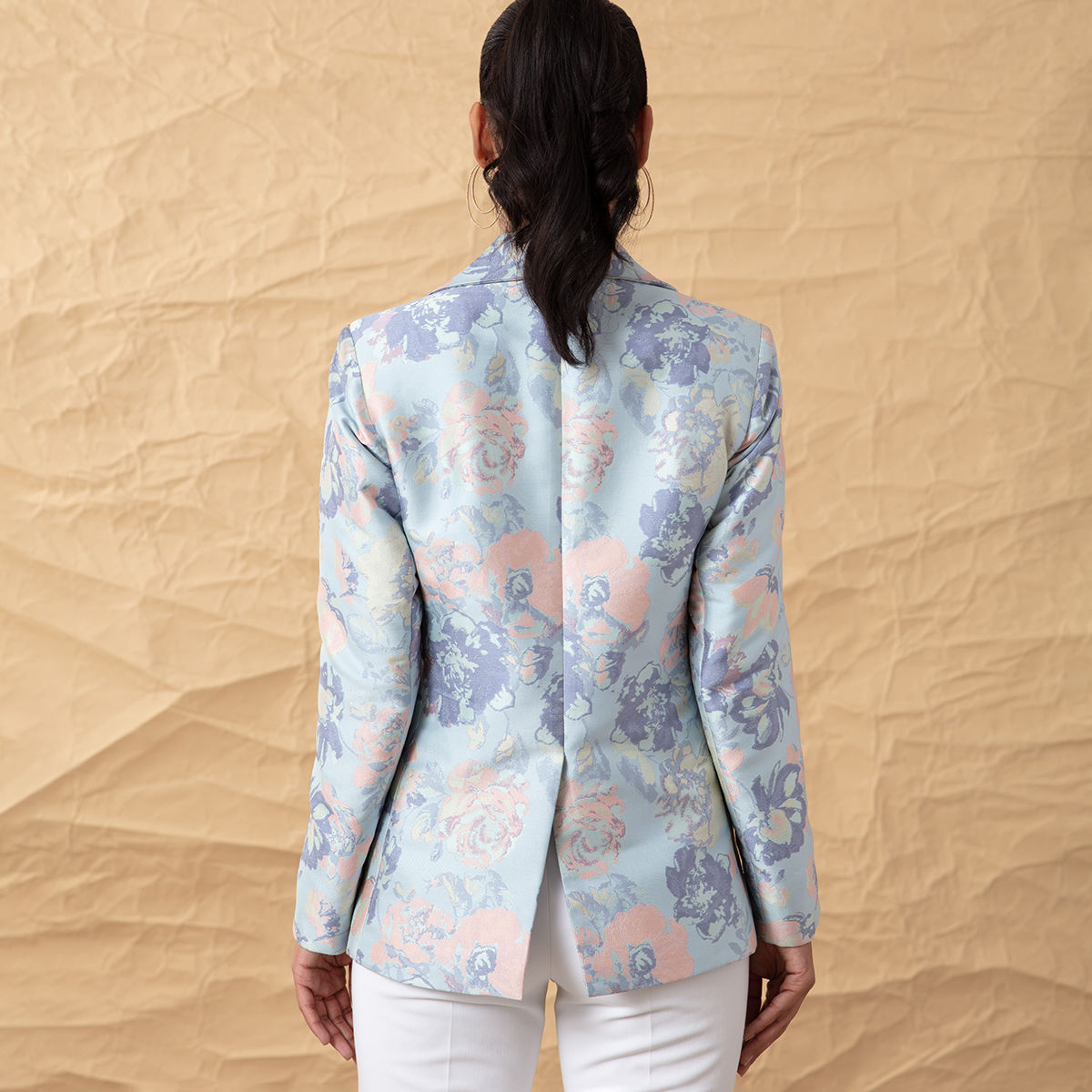 Buy RSVP By Nykaa Fashion Power Through Blazer - Blue Online