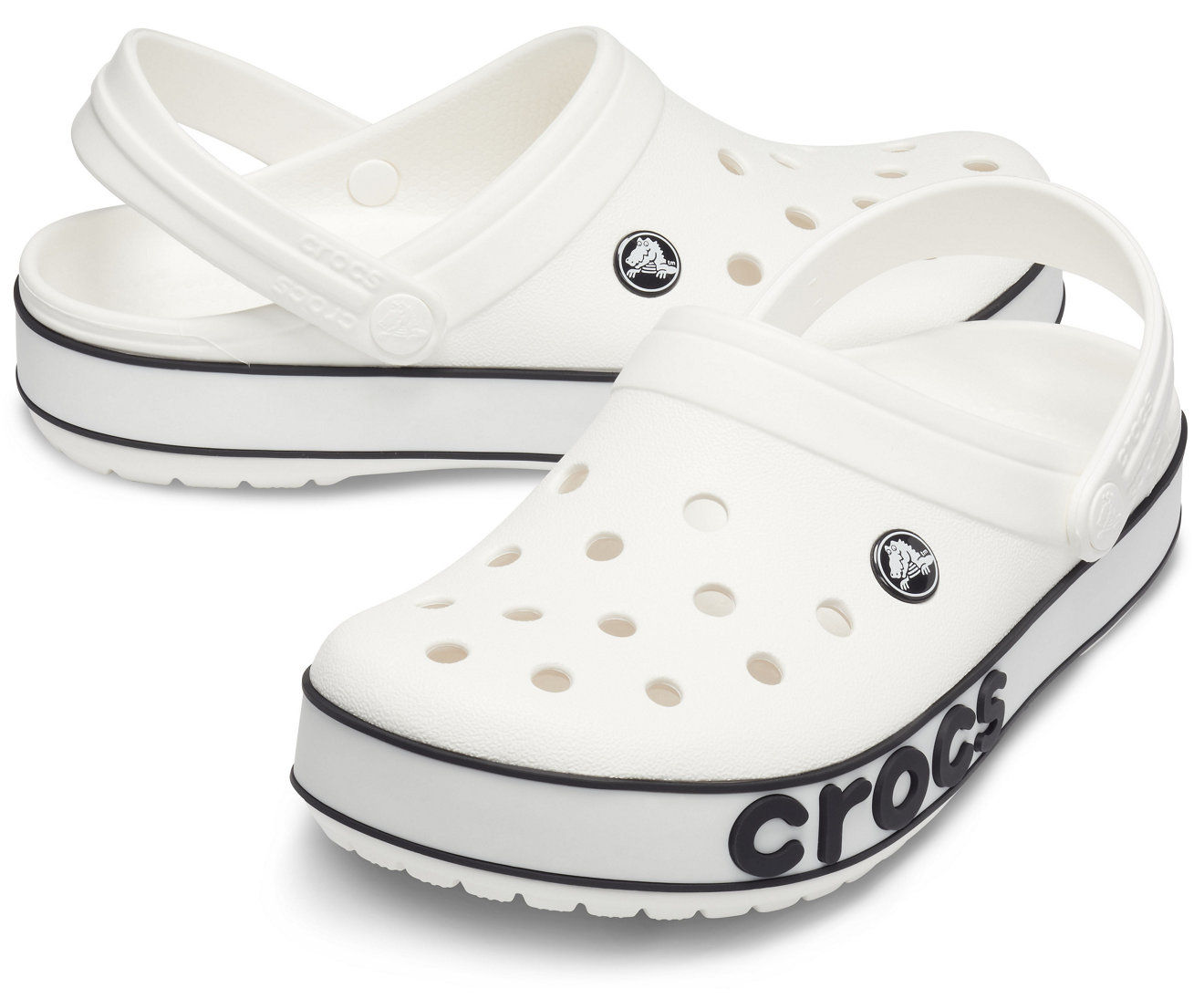 Buy Crocs White Solid Unisex Clogs - EURO 38-39 Online