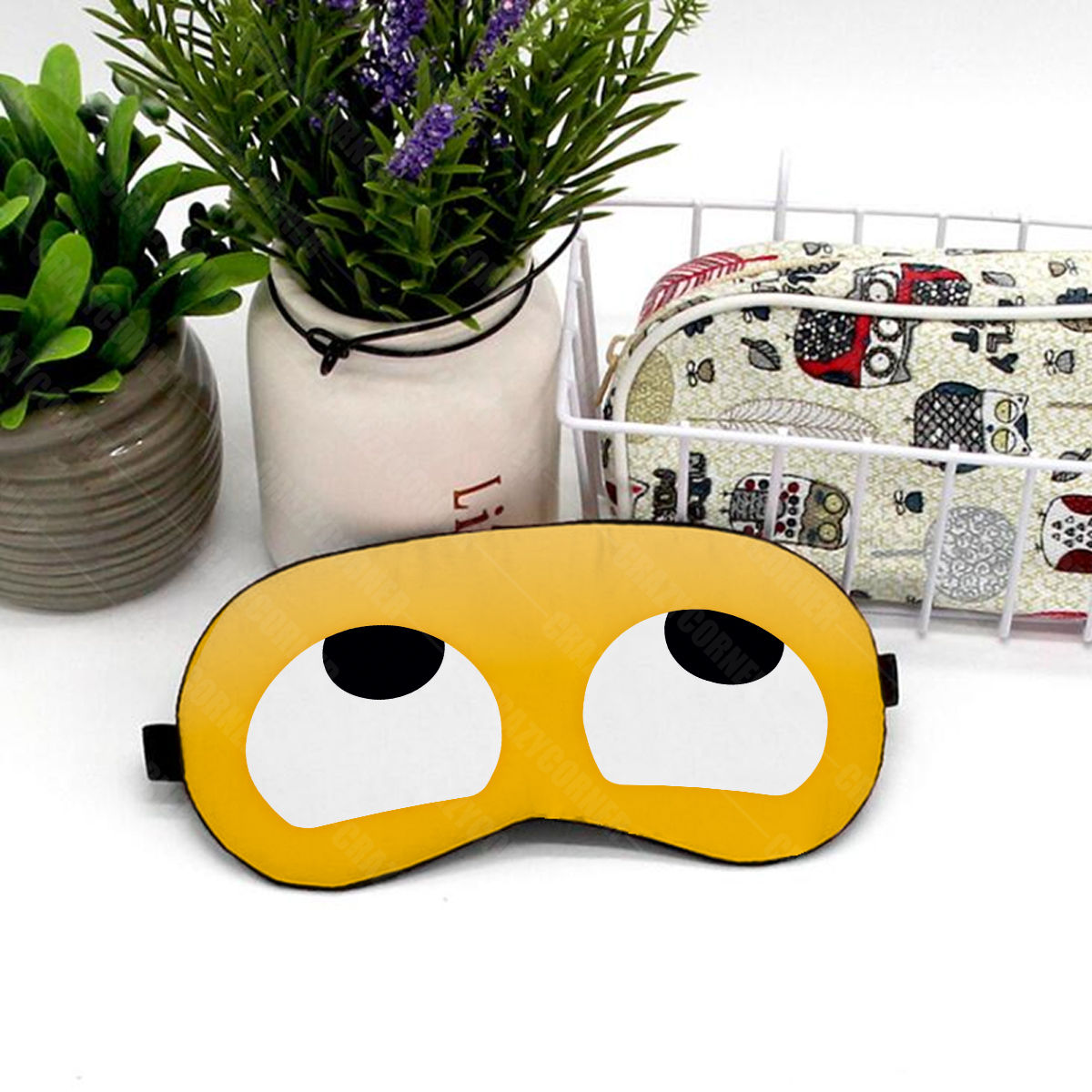Buy Crazy Corner Whatever Emoji Eye Mask Printed Eye Mask/sleep Mask ...