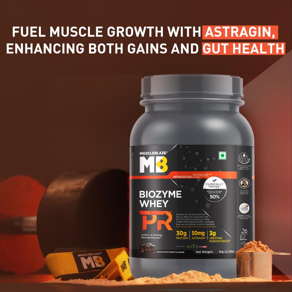 Buy MuscleBlaze Biozyme Performance Whey Protein PR - Chocolate Fudge ...