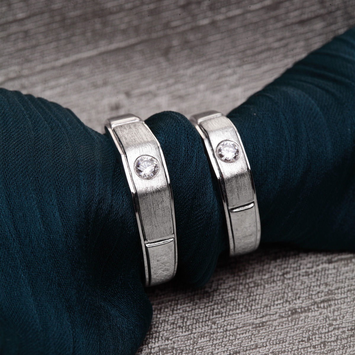 Buy CLARA Pure 925 Sterling Silver Rocco Adjustable Couple Band Gift ...