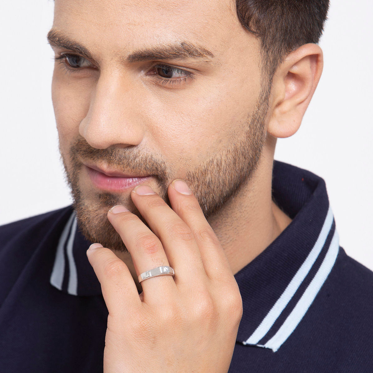 CLARA Pure 925 Sterling Silver Rocco Adjustable Couple Band Gift for ...