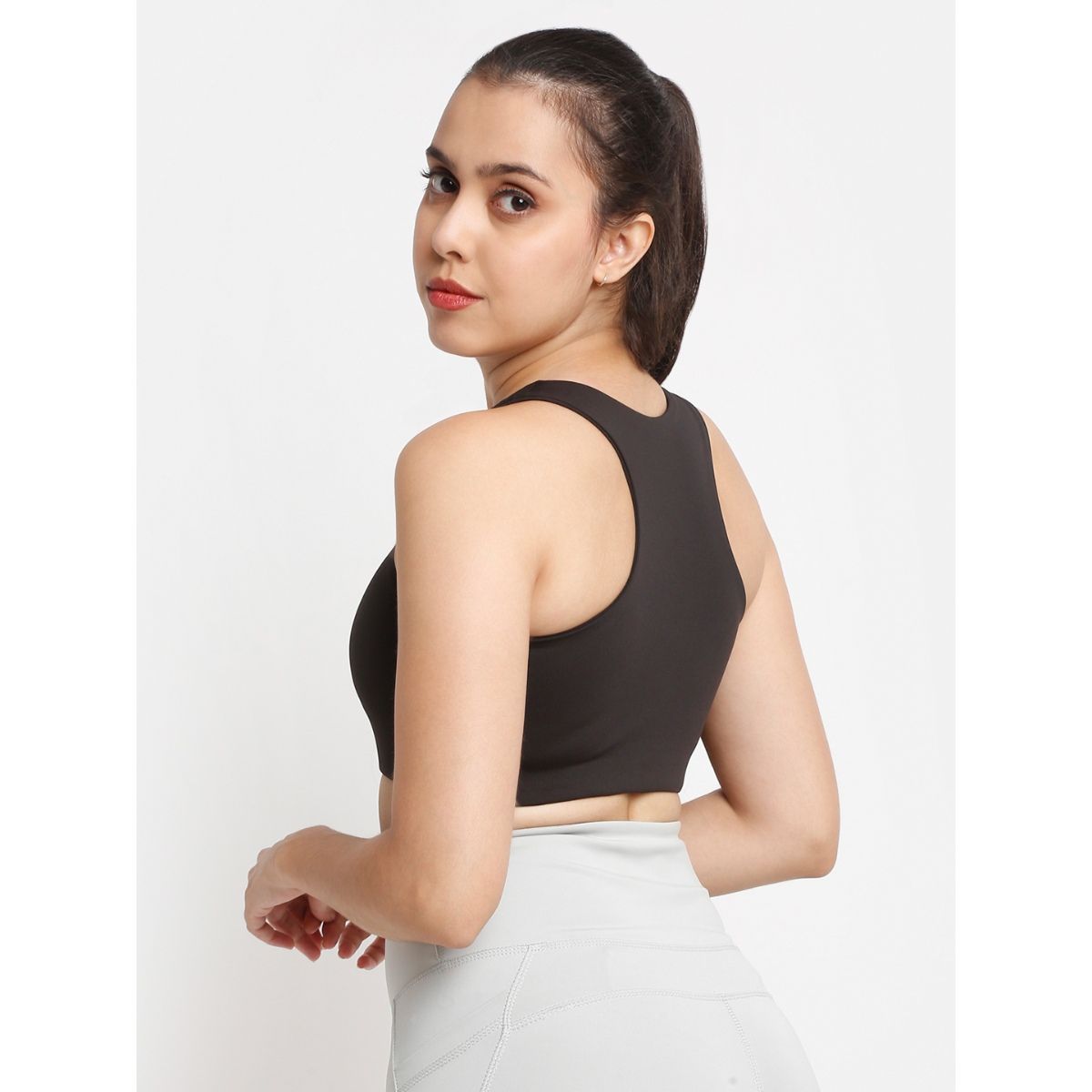 Buy EVERDION Black Essential Racerback Sports Bra Online