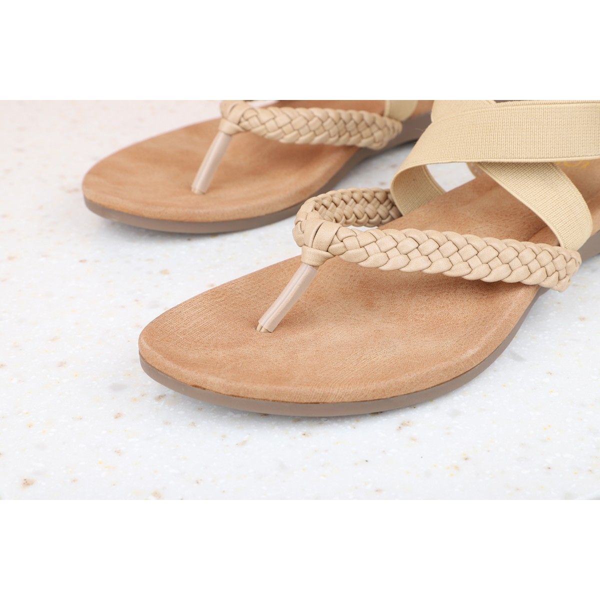 Inc.5 Textured Beige Flats: Buy Inc.5 Textured Beige Flats Online at ...