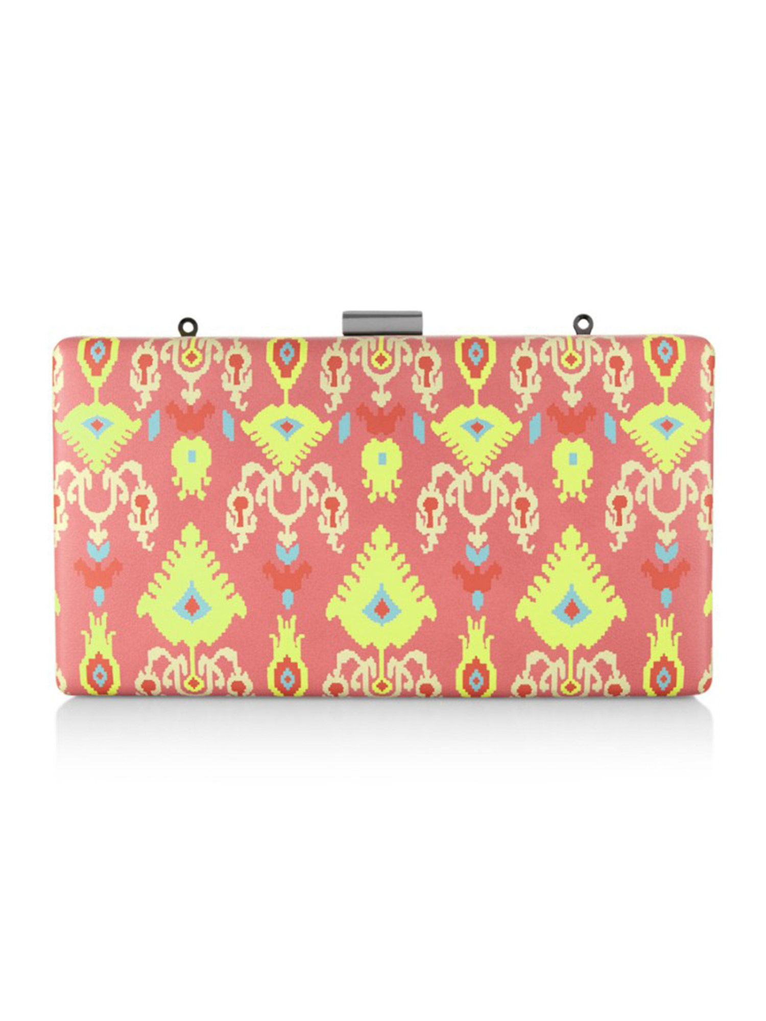 Caprese Ikat Medium Coral Clutch: Buy Caprese Ikat Medium Coral Clutch ...