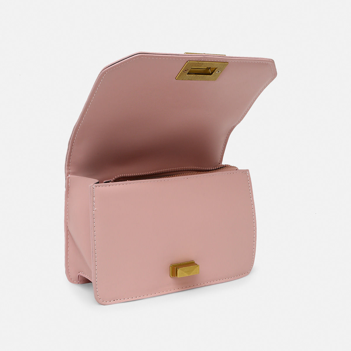 Buy RSVP by Nykaa Fashion Pink Solid Rectangular Shoulder Bag Online