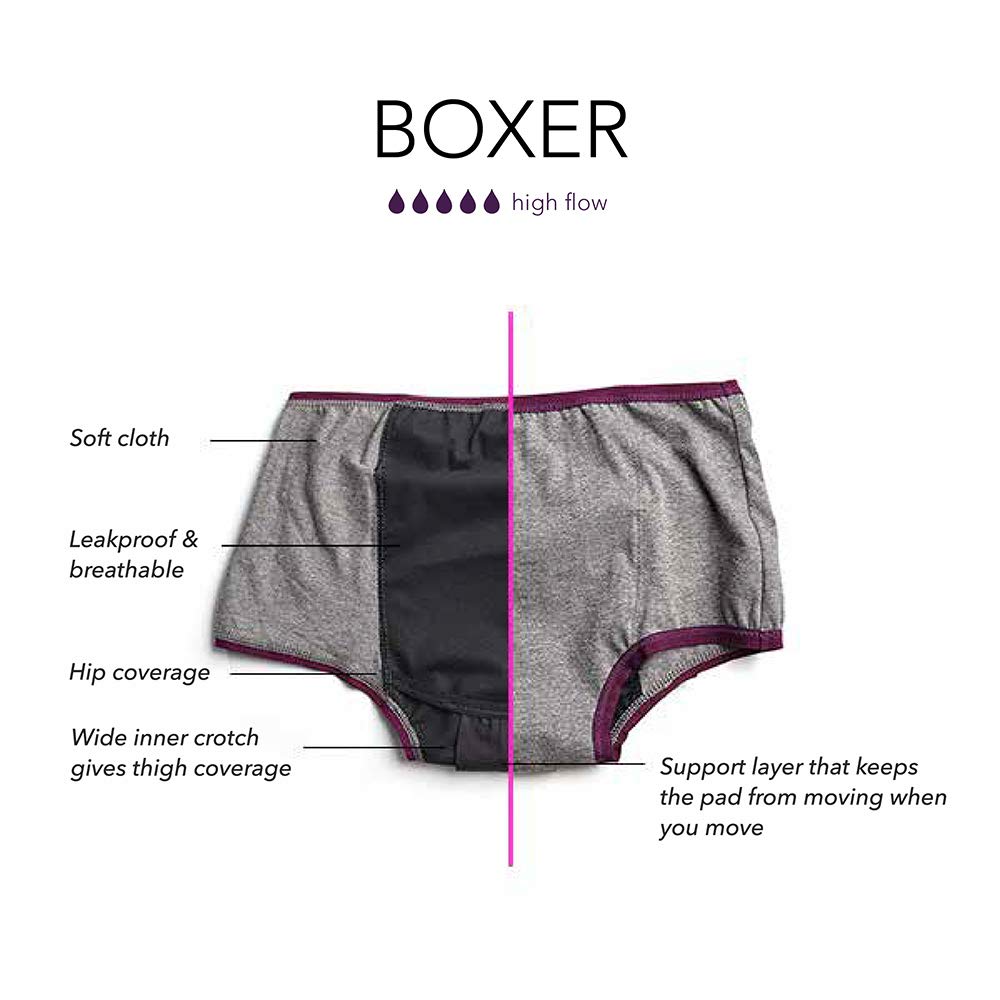 Adira Women's Cotton Period Boxers Pack of 3 - Multi-Color: Buy Adira ...
